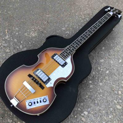 China Vintage CT Violin BB-2 Icon Series Hofnes 4 Strings Bass Guitar Sunburst Maple 22 Fret for sale