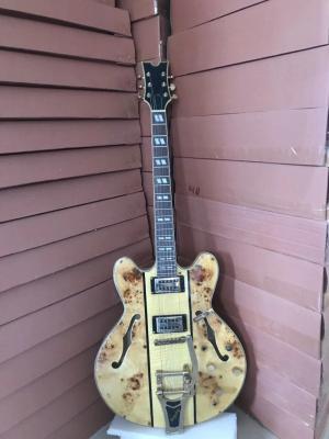 China Archtop Jazz Electric Guitar Hollow Body Bigsby Tremolo 22 Fret Maple Rosewood for sale