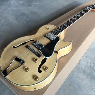 China Hollow Body Jazz Guitar Maple Body Neck 22 Fret Rosewood Fingerboard for sale