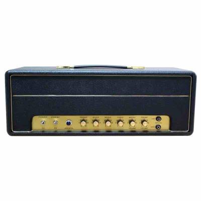 China Custom Grand Style JCM800 Hand Wired All Tube Guitar Amplifier Head 50W Black Tolex Ruby Tubes for sale