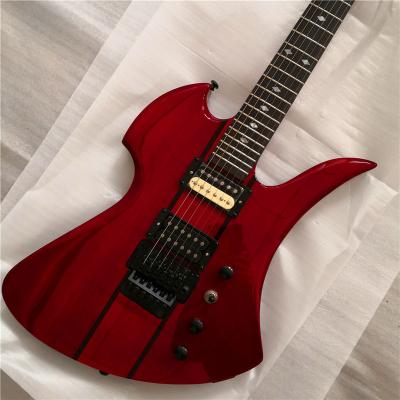 China Custom Shape Electric Guitar Alder Body 22 Frets Rosewood Fingerboard Mahogany Neck for sale