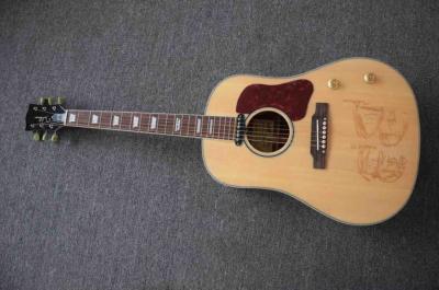 China Custom Shop John Lennon J160e Natural Acoustic Guitar Spruce Top 21 Fret OEM Logo for sale