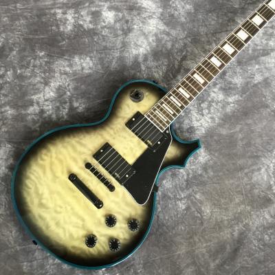 China LP Electric Guitar Quilted Maple Top Mahogany Body Neck Rosewood Fingerboard 628mm Scale 22 Fret for sale