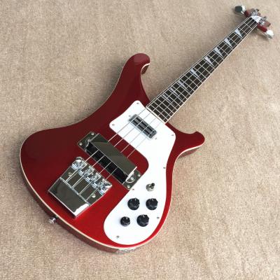 China Rick 4003 Model Electric Bass Guitar 4 Strings Basswood Body Mahogany Neck Chrome Hardware for sale