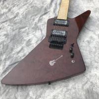 China Custom 7 String Electric Guitar Brown Rosewood Top Covered Maple Fingerboard Mahogany Body 22 Frets for sale