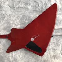 China Custom Electric Guitar Wine Red Rosewood Top 22 Fret Mahogany Body Black Hardware OEM Logo for sale