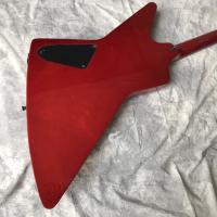 China Custom Electric Guitar Wine Red Rosewood Top 22 Fret Mahogany Body Black Hardware OEM Logo for sale