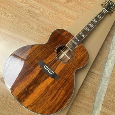 China Grand 43 Inch Jumbo Koa Wood Acoustic Guitar with Fishman 301 EQ Pickup for sale