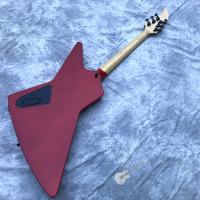 China Custom Electric Guitar Rosewood Top Mahogany Body 22 Fret Black Hardware Burgundy Finish OEM for sale