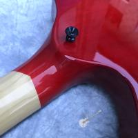China Custom Electric Guitar Rosewood Top Mahogany Body 22 Fret Black Hardware Burgundy Finish OEM for sale