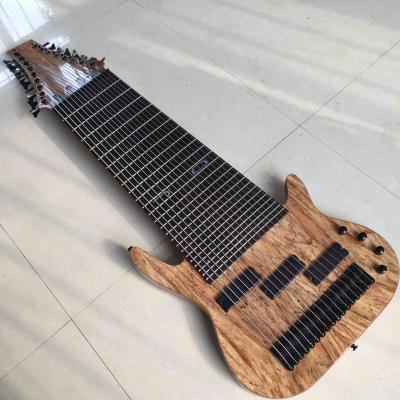 China 17 Strings Electric Bass Guitar Rosewood Fingerboard 22 Fret No Inlay Alder Body Maple Neck for sale
