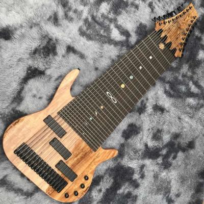 China Custom 17 String Bass Guitar Mahogany Body Rosewood Fingerboard 24 Frets Passive Pickup OEM for sale