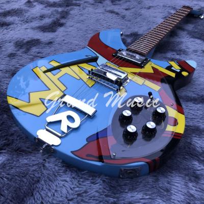 China Custom Paul Weller PW WHAAM Rick 330 Tribute Electric Guitar Mahogany Body 22 Fret for sale