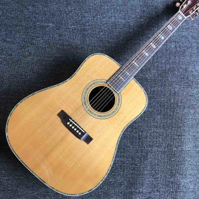 China Custom Top Quality Solid Spruce Top Rosewood Back & Sides Acoustic Cutaway Guitar for sale