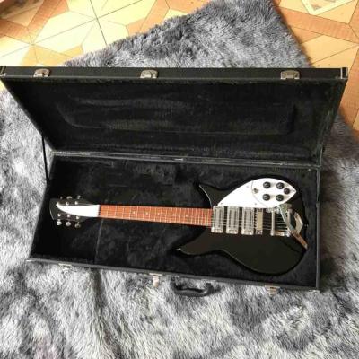 China Custom 325 Electric Guitar 3 Pickups Black Mahogany Body Rosewood Fingerboard 20 Fret with Hardcase for sale