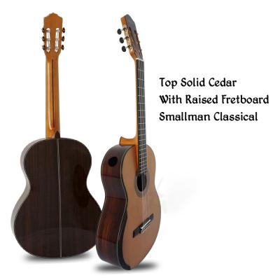 China Custom Handmade Classic Guitar Raised Fretboard Lattice Bracing 650mm Scale 52mm Nut for sale