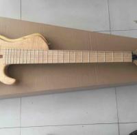 China Custom Burst Maple Top 6 String Bass Guitar Neck Through Body Ebony Fingerboard Active Pickups for sale