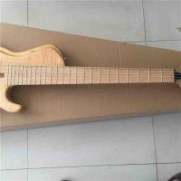 China Custom Burst Maple Top 6 String Bass Guitar Neck Through Body Ebony Fingerboard Active Pickups for sale
