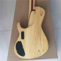 China Custom Burst Maple Top 6 String Bass Guitar Neck Through Body Ebony Fingerboard Active Pickups for sale