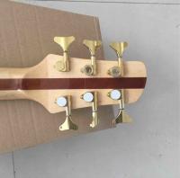 China Custom Burst Maple Top 6 String Bass Guitar Neck Through Body Ebony Fingerboard Active Pickups for sale
