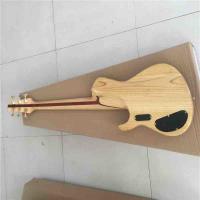 China Custom Burst Maple Top 6 String Bass Guitar Neck Through Body Ebony Fingerboard Active Pickups for sale