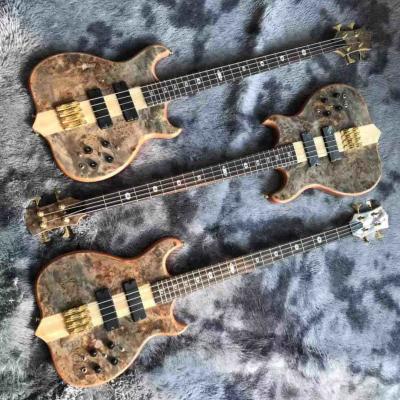 China Custom Alembic Style 4 String Electric Bass Guitar Mahogany Body Ebony Fingerboard 22 Fret for sale