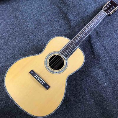 China Custom Grand Jimmie Rodgers 000-45s All Solid Wood Acoustic Guitar 21 Frets Ebony Fingerboard Abalone Binding for sale