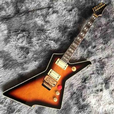 China Custom High Gloss Black Destroyer Electric Guitar with Duplex Tremolo 22 Fret Mahogany Body for sale