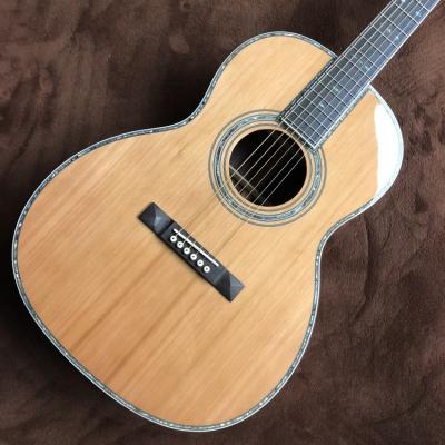 China Custom OO42 Acoustic Guitar Solid Cedar Top Rosewood Back Ebony Fingerboard 20 Frets for sale