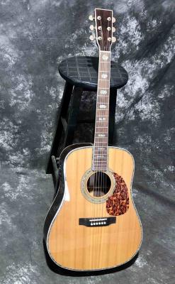 China Custom Solid Cedar Top Dreadnought Acoustic Guitar 22 Fret Mahogany Body with Fishman EQ 301 Pickup for sale