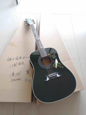 China Custom Grand Elvis Presley Dove Acoustic Guitar 21 Fret Spruce Top Rosewood Back for sale