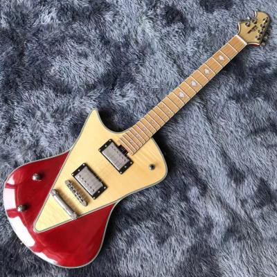 China Custom Grand Musicman Left-Handed Electric Guitar Mahogany Body 22 Fret Red for sale