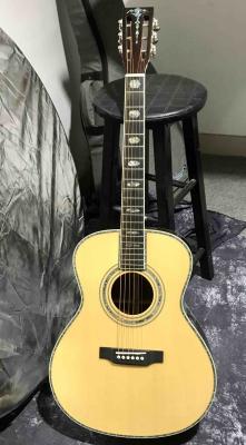 China Custom 40 Inch Om Body Aaaaa All Solid Wood Acoustic Guitar for sale
