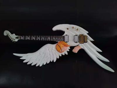 China Custom Hand Carved Electric Guitar Mahogany Body 24 Fret Rosewood Fingerboard OEM for sale