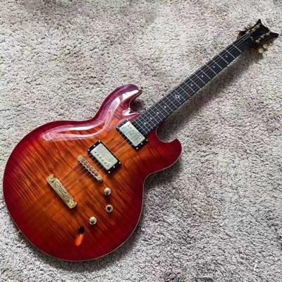 China D-B-Z Electric Guitar Tiger Maple Top Mahogany Body 22 Fret Passive Pickups for sale