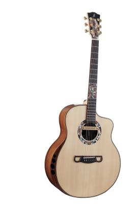 China Custom Extrema Poison Folk Acoustic Guitar Solid Spruce Santos Rosewood 20 Fret GJ Cutaway for sale