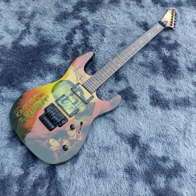 China Custom Kirk Hammett KH-3 Karloff Mummy Electric Guitar Mahogany Body 24 Fret Floyd Rose for sale