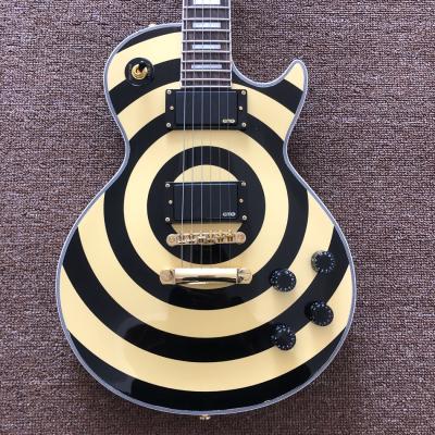 China Custom Grand LP Style Electric Guitar Mahogany Body 24 Fret Golden Hardware EMG Pickups for sale