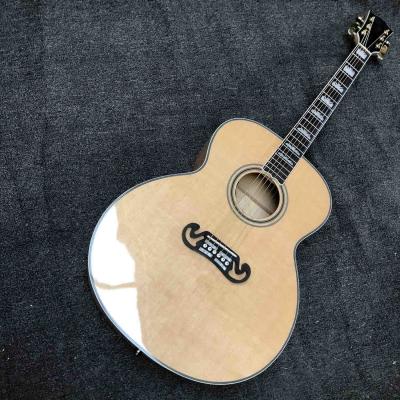 China Custom Grand GJ200FR Acoustic Guitar Natural Red Flamed Maple Back Sides 20 Fret Rosewood Fingerboard for sale