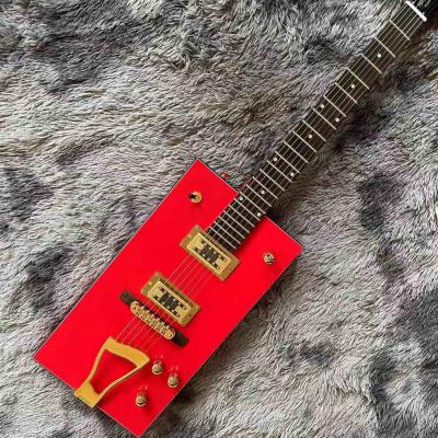 China Custom Grand G6138 Bo Diddley Electric Guitar Ebony Fingerboard Firebird Red 22 Fret for sale