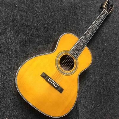 China 39 Inch OO Style Solid Wood Acoustic Electric Guitar Mahogany Neck Rosewood Fingerboard for sale