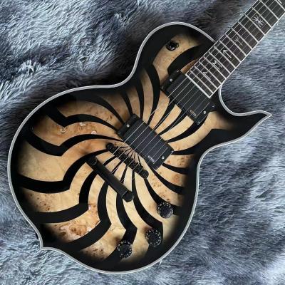 China Custom Wylde Odin Electric Guitar Charcoal Burst Buzzsaw 22 Fret Basswood Body OEM for sale