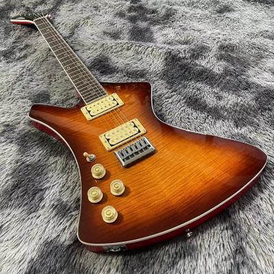 China Custom Grand A20 Flamed Top Left Handed Electric Guitar 22 Fret Mahogany Body for sale