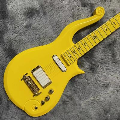 China Custom Maple Fingerboard Mahogany Body Prince Cloud Electric Guitar 22 Fret Yellow for sale
