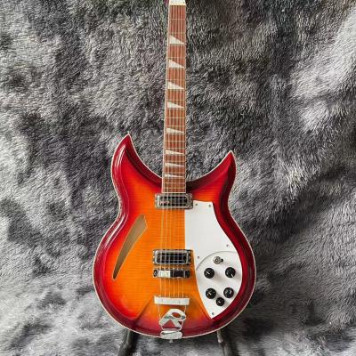 China Custom Flamed Maple Top Ricken 381 Style 6/12 String Electric Guitar Cherry Burst 22 Fret for sale