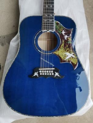 China Custom AAAAA 12-String All Solid Wood Acoustic Folk Guitar AAAA Spruce Top 650mm Scale for sale