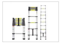 China Multi-Purpose 4.4M Aluminum Telescopic Ladder for Various Applications for sale