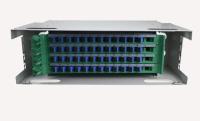 China Plastic Fiber Optic Splice Cable ODF with 48 Port Full Loaded Tray and SC/UPC Adapters for sale