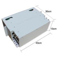 China Plastic Fiber Optic Splice Cable ODF with 48 Port Full Loaded Tray and SC/UPC Adapters for sale
