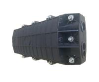 China Distribution Fiber System FTTH 12 24 48 96 144 288 Core Horizontal type Fiber Optic Splice Closure with 3 for sale